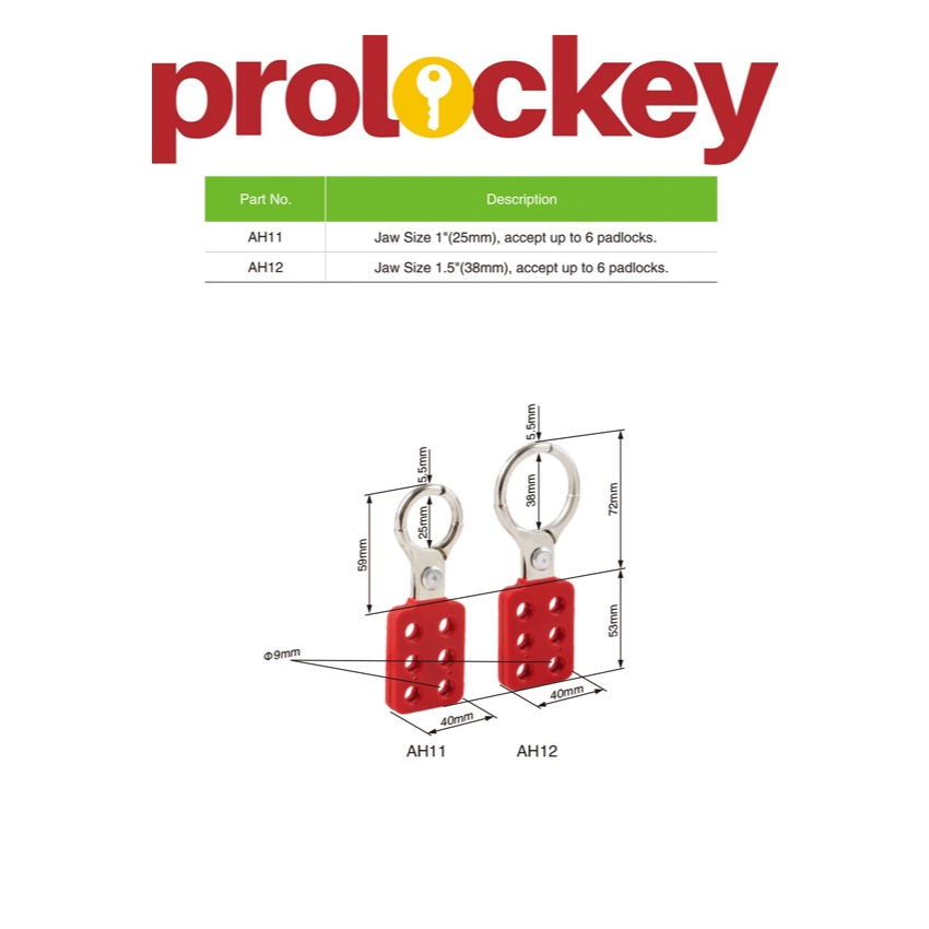 Aluminum Lockout Hasp Padlock Lock AH11 AH12 | Shopee Thailand