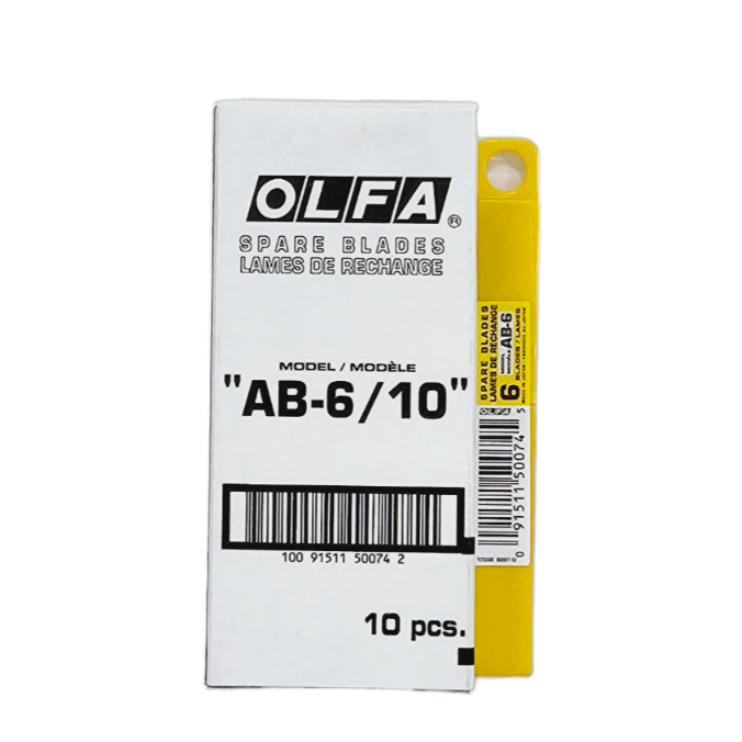 ใบมีดคัตเตอร์ OLFA AB 6/10 (ยกกล่อง 10 หลอด 60ใบ) | Shopee Thailand