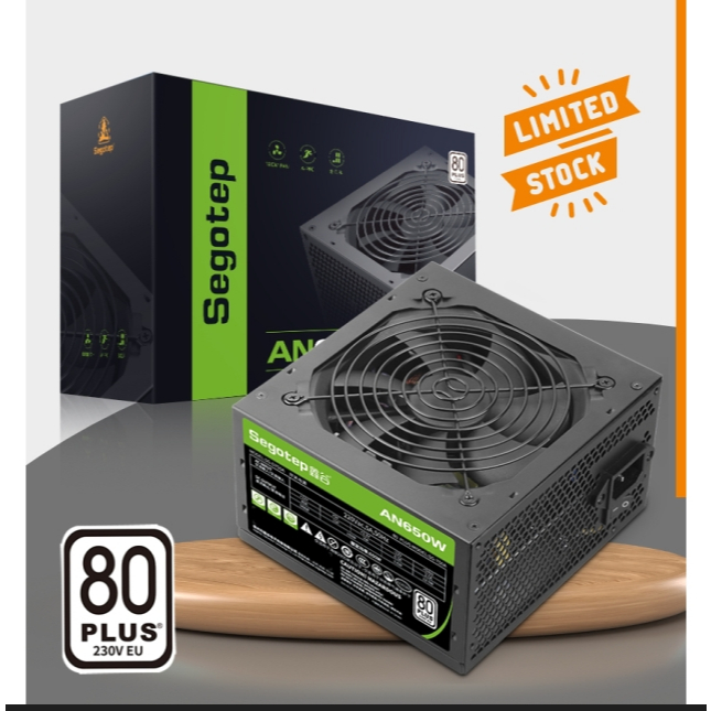 POWER SUPPLY SEGOTEP AN650W 650W 80 PLUS NON MODULAR (BLACK)การรับประกัน3 ปี | Shopee Thailand