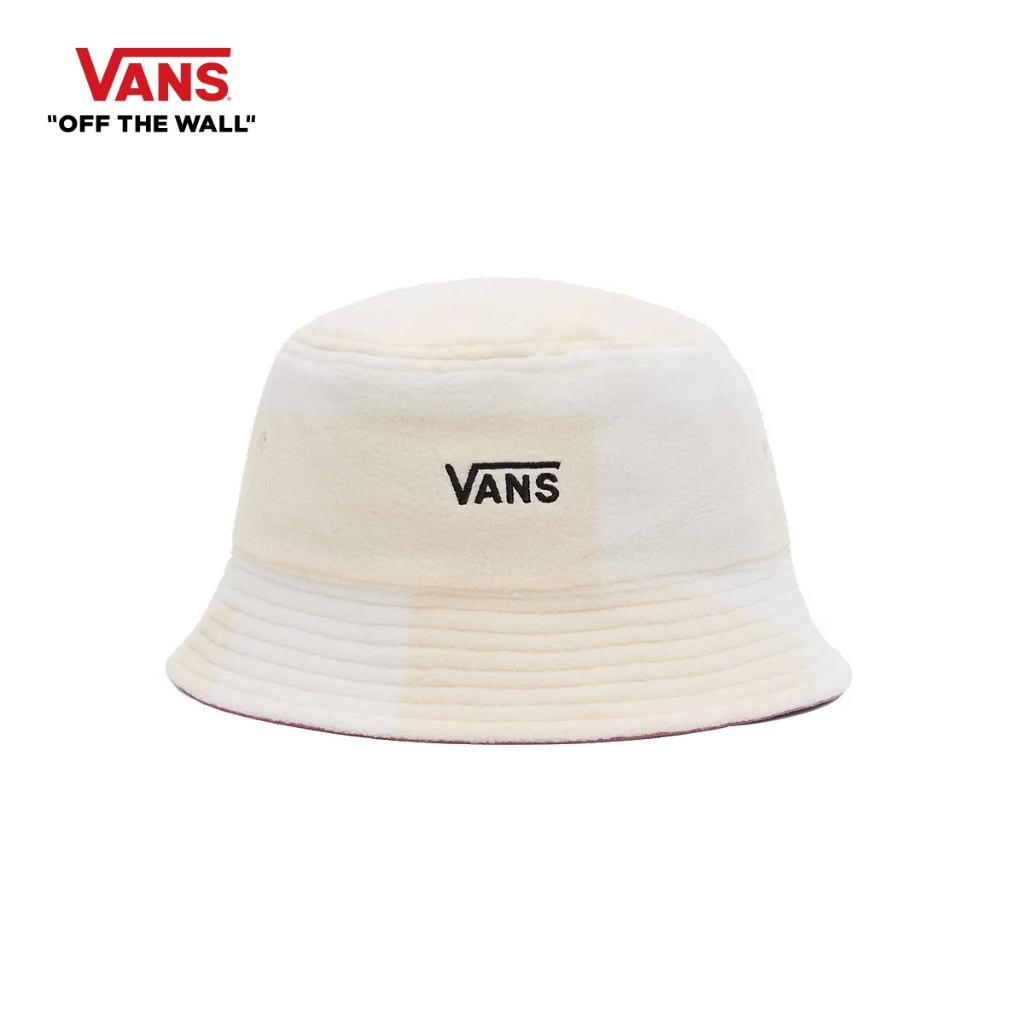 VANS WINTER CHECKER BUCKET HAT - TURTLEDOVE-WITHERED ROSE หมวก ชาย หญิง ...
