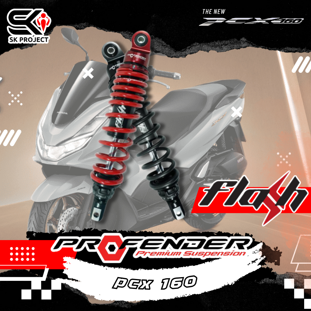 โช๊คหลัง PROFENDER FLASH SERIES HONDA PCX160 ของแท้ ส่งไว!! 320sp.online | Shopee Thailand