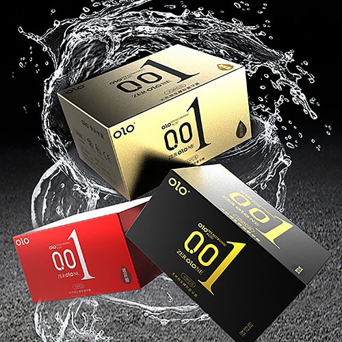 ถุงยางอนามัยบางเฉียบ 0.01 มม.Olo (10ชิ้น/1กล่อง) ขนาด 52-55 ไม่ระบุชื่อสินค้า ราคาโรงงาน ...