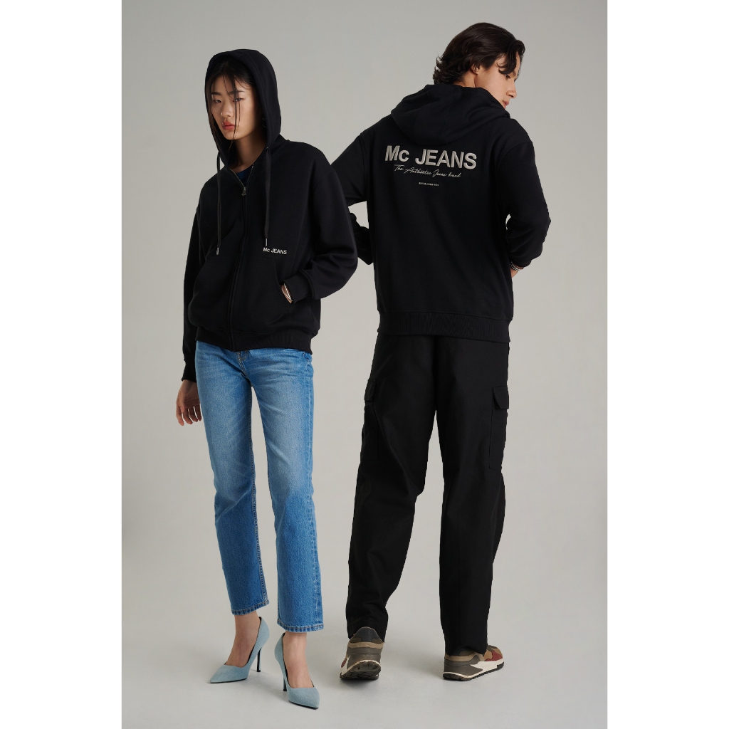 Mc jeans เสื้อกันหนาว ฮู้ดดี้ Unisex แขนยาว MJHP214 | Shopee Thailand