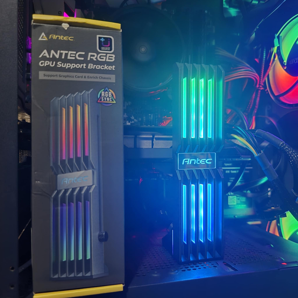 ที่ค้ำการ์ดจอ Antec RGB GPU Support Bracket, Graphics Card Holder ...