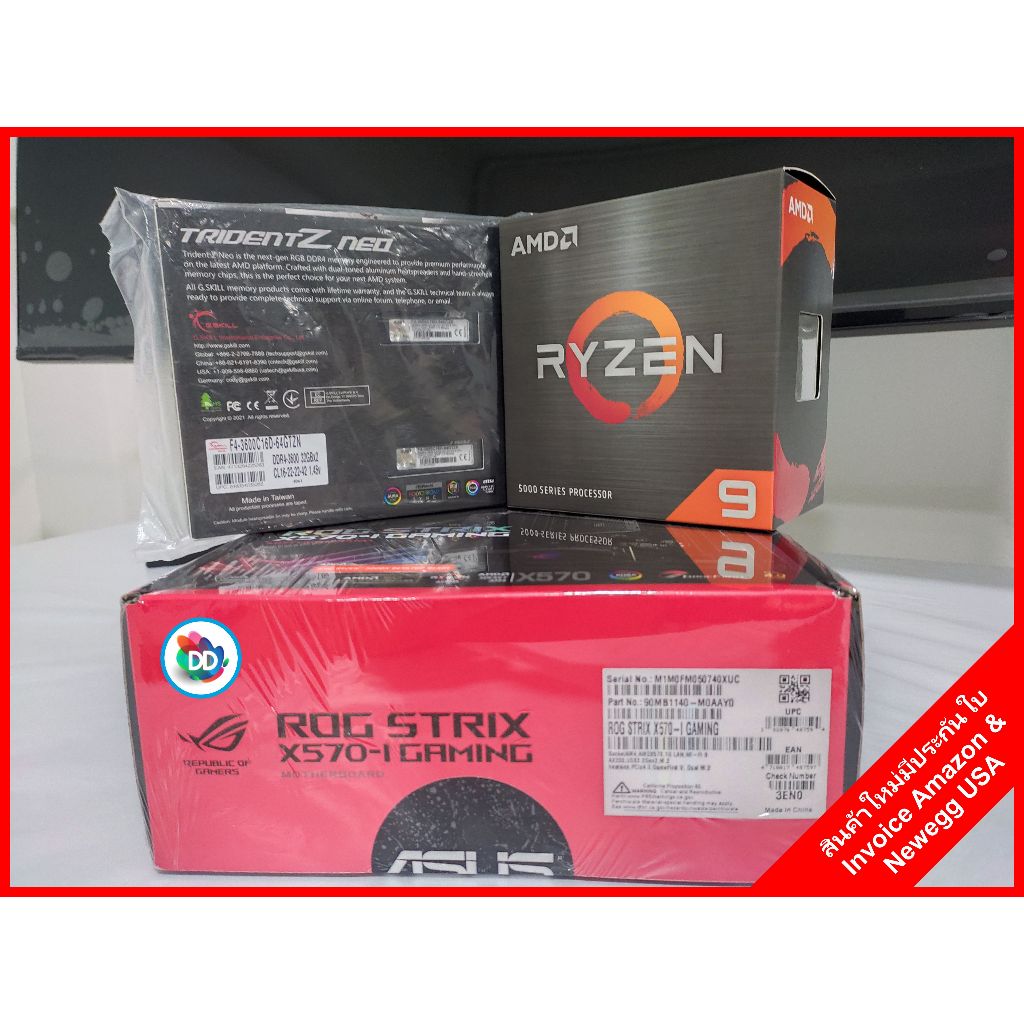 PC Set : AMD Ryzen 9 5950X + Asus ROG Strix X570-I Gaming + G.Skill ...