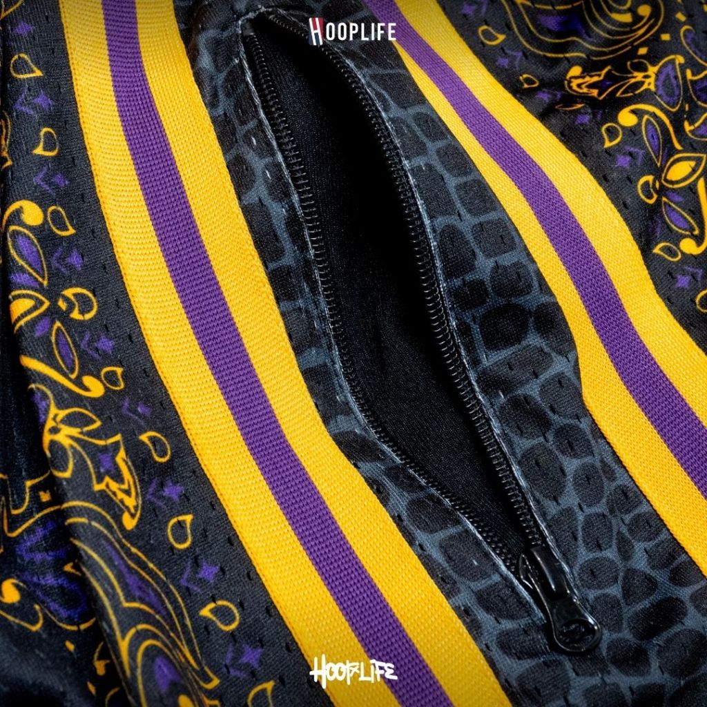 กางเกงขาสั้นแนวสตรีท บาสเก็ตบอล Hooplife ” Black Mamba ” RETRO SHORTS ...