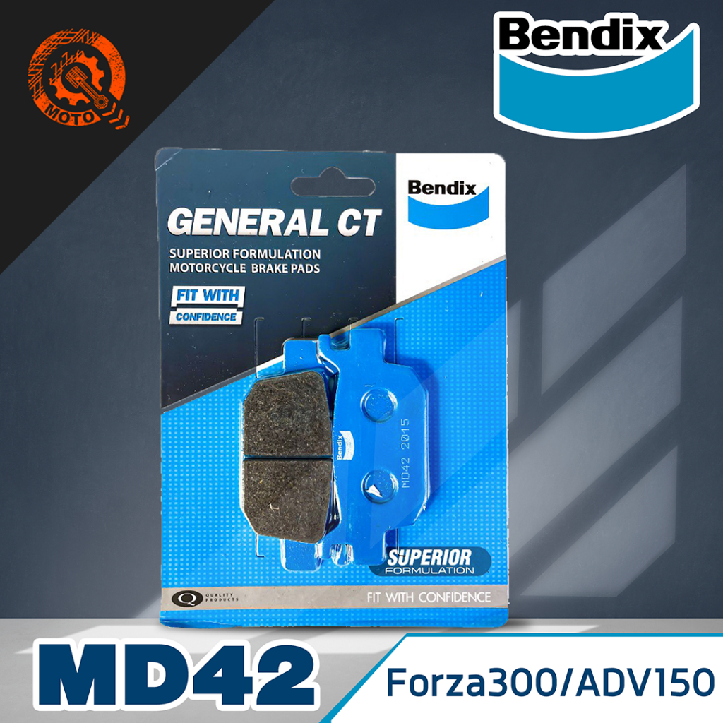 ผ้าเบรคหลัง BENDIX (MD42) แท้ สำหรับรถมอเตอร์ไซค์ HONDA FORZA300/ADV150 | Shopee Thailand
