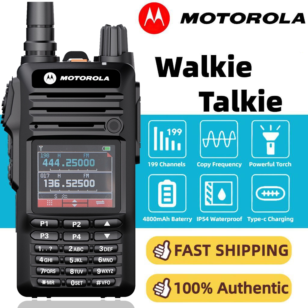 【หูฟังฟรี】Motorola DP4600 Long Range Radio 15W High Power 999 ช่อง ...