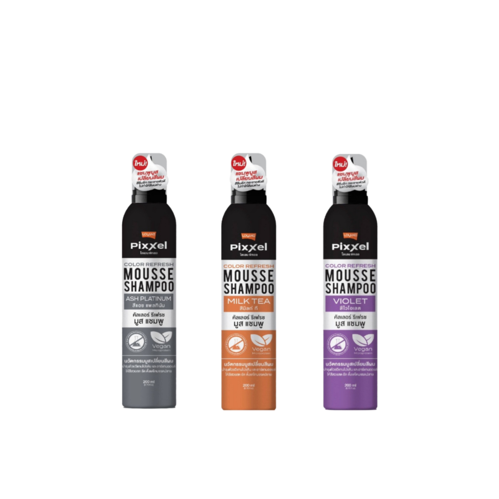 Lolane Pixxel Color Refresh Mousse Shampoo โลแลน พิกเซล คัลเลอร์ รีเฟร ...