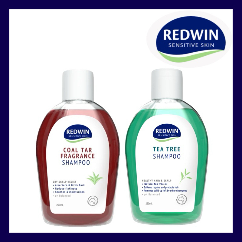 Redwin Tea Tree Shampoo 250ml, Redwin Coal Tar Shampoo 250ml แชมพูขจัด ...