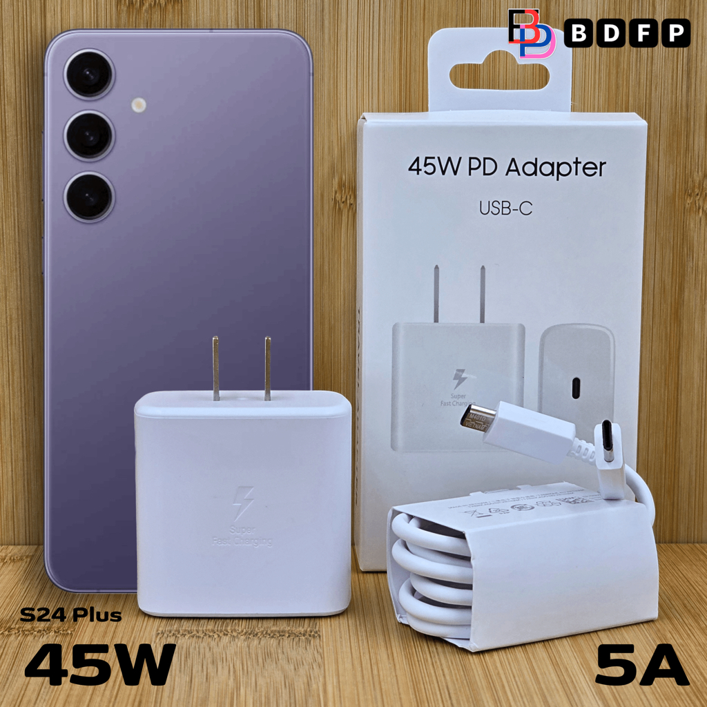 ที่ชาร์จ 45W PD Type-C BDFP เหมาะกับ Samsung ซัมซุง S24 Plus การชาร์จด่วนแบบพิเศษ สายชาร์จ 5A 1 ...