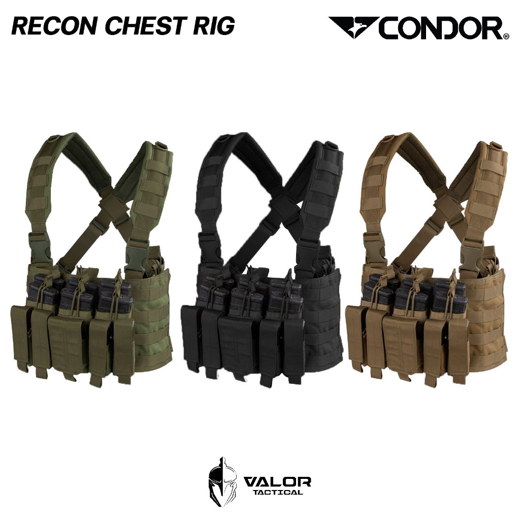 Condor - Recon Chest Rig สายโยงบ่า เสื้อเวส พร้อมซองใส่เเม็กกาซีน เวส ...