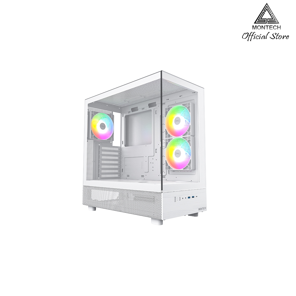 CASE MONTECH XR WHITE ATX,Micro-ATX,Mini-ITX | Shopee Thailand