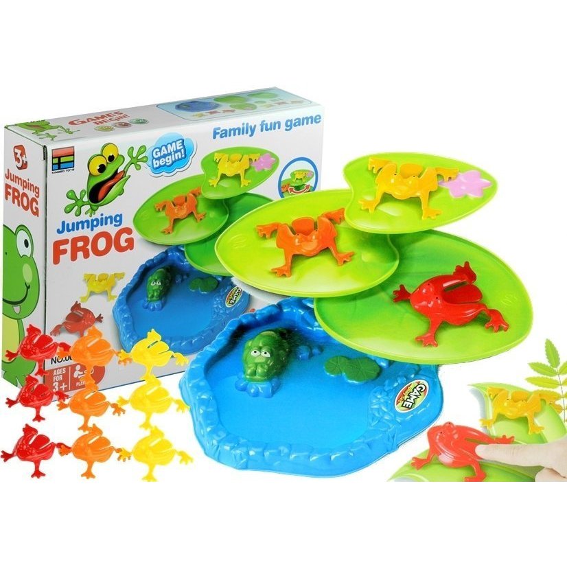 เกมกบกระโดด เกมดีดกบ ของเล่นเสริมพัฒนาการ Jumping Frog table game toys ...