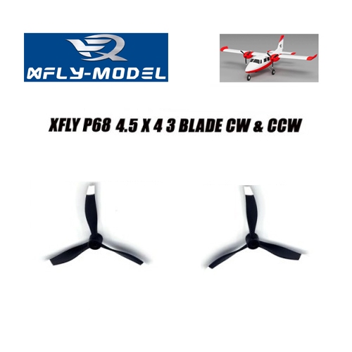 XFly : ใบพัด 4.5x43 CW&CCW ใช้กับรุ่น P68 850mm Twin Powered Park Flyer ...