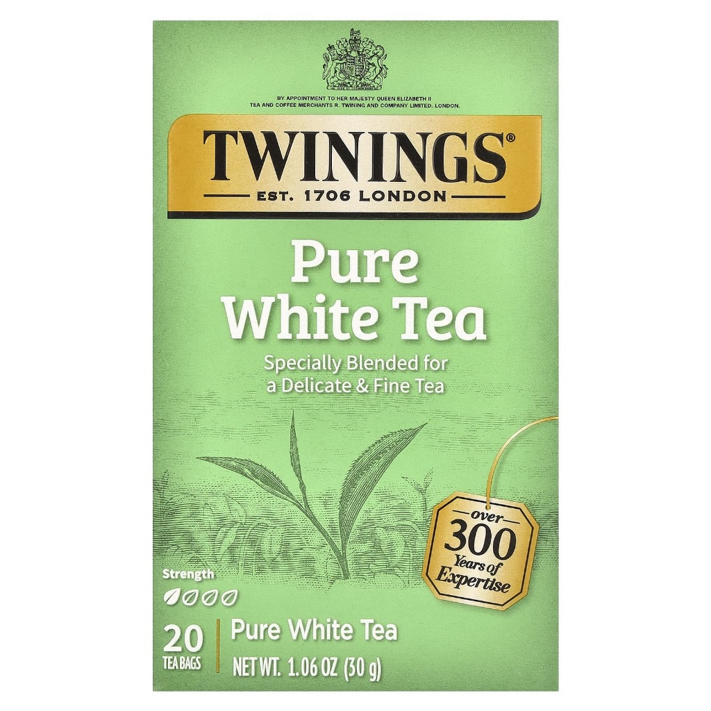 [พร้อมส่ง] นำเข้า ของแท้ 100% ชาขาว Twinings, 100% Pure White Tea, 20 ...