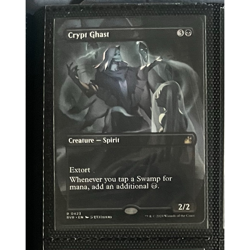 การ์ด MTG Crypt Ghast Black EDH Magic the Gathering รุ่น RVR สภาพ Ex-Nm ...