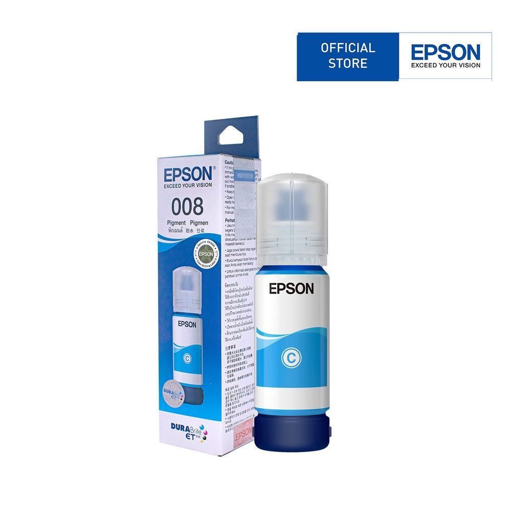 หมึกเติม Epson INK 008 Set 4 สี (BK,C,Y,M) (T06G100-400) หมึกแท้100% ...