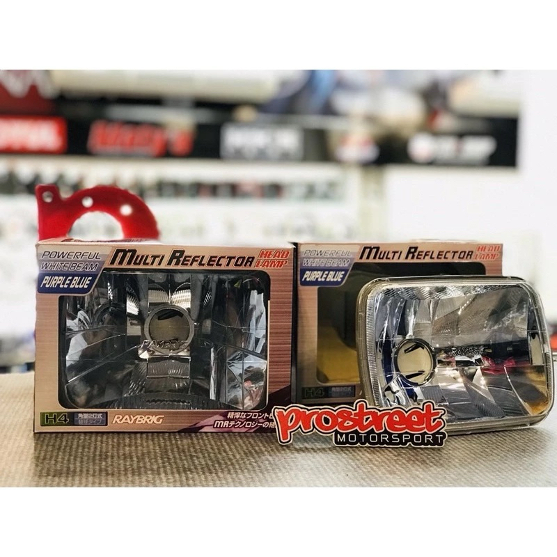 โคมไฟหน้ารถยนต์ ไฟป๊อปอัพ ไฟหน้าสี่เหลี่ยม Raybrig by แท้ เลนส์ฟ้า ทน ...