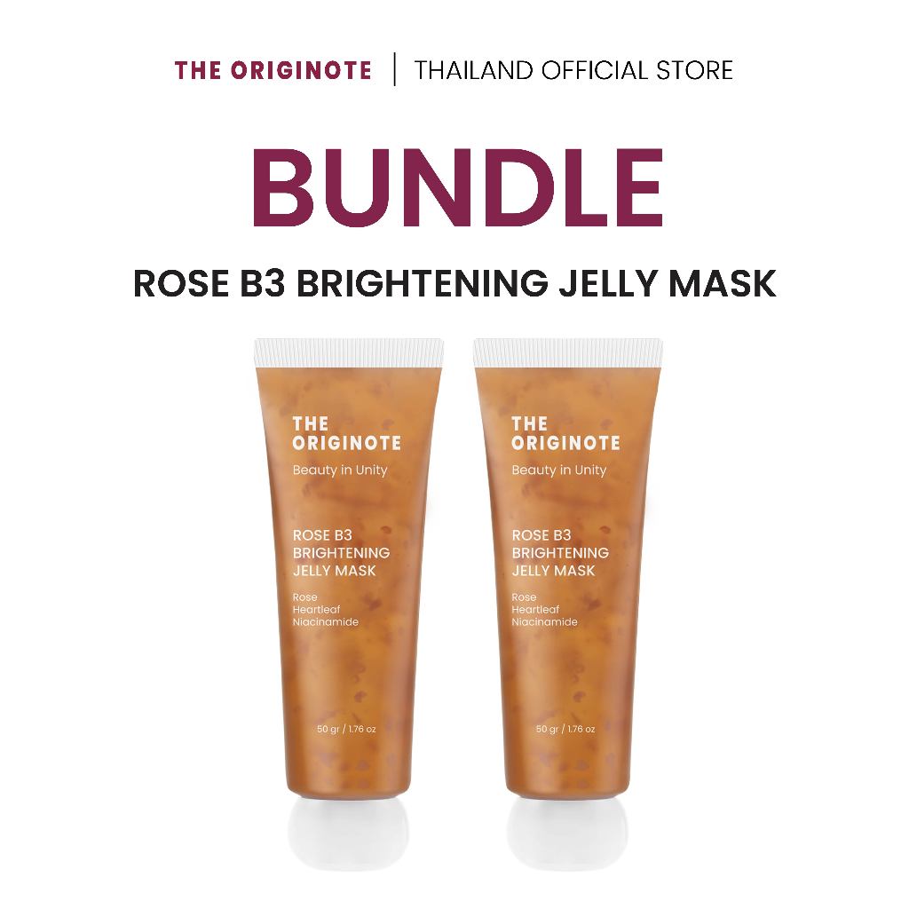 [เซตคู่] The Originote Rose B3 Brightening Jelly Mask เจลลี่มาส์ก บำรุง ...