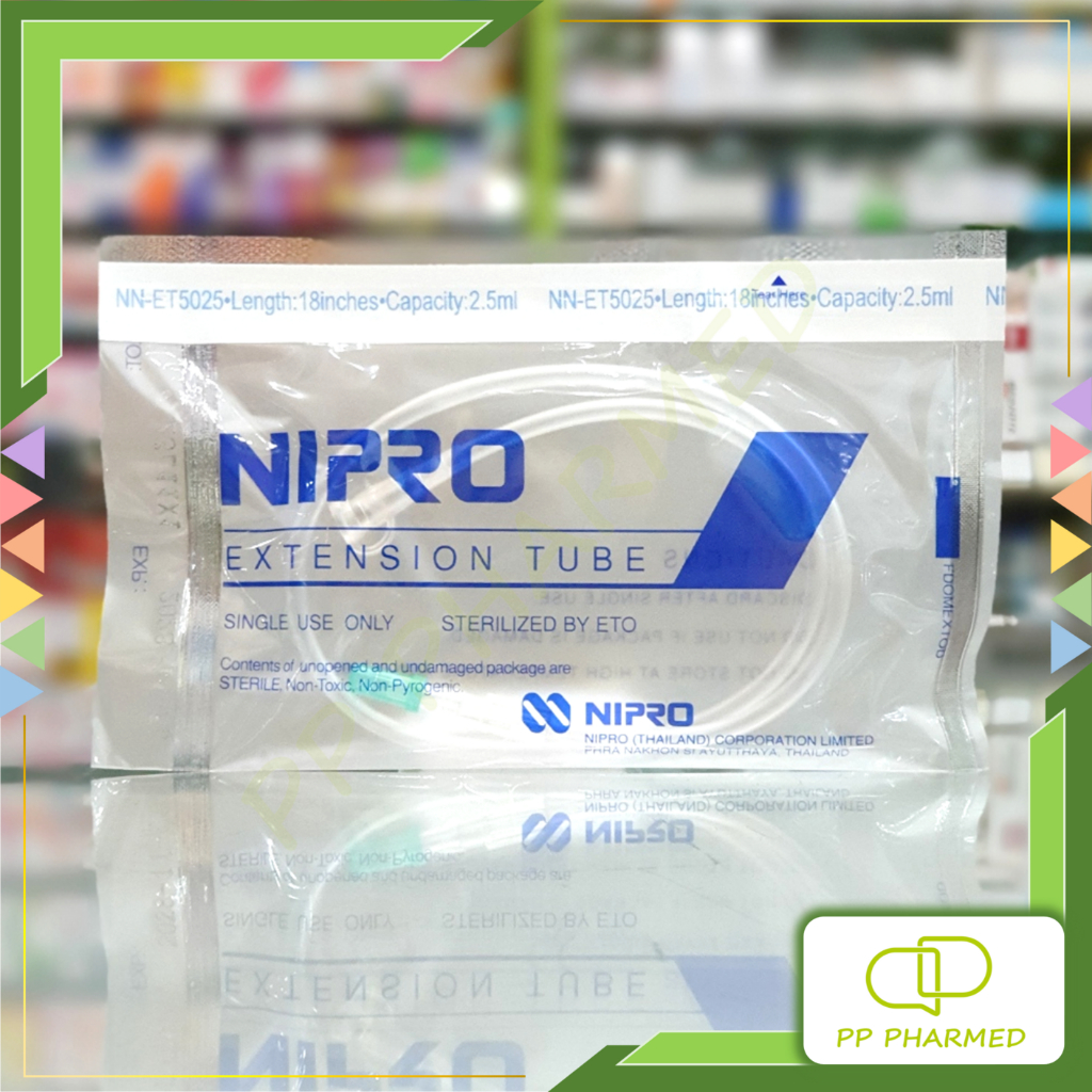 Nipro สายให้น้ำเกลือ Extension Tube 12,18นิ้ว | Shopee Thailand
