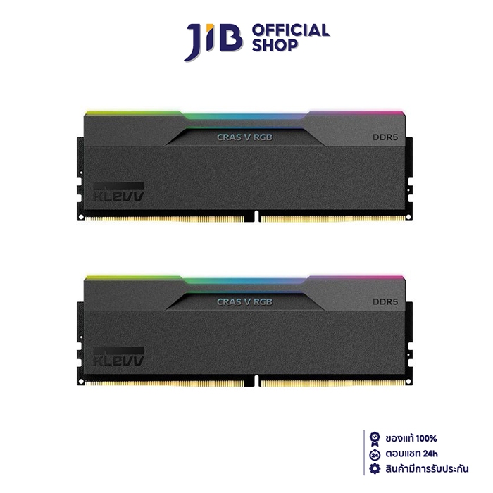 32GB (16GBx2) DDR5 6000MHz RAM (หน่วยความจำ) KLEVV CRAS V RGB GAMING OC ... 32GB (16GBx2) DDR5 6000MHz RAM (หน่วยความจำ) KLEVV CRAS V RGB GAMING OC ...