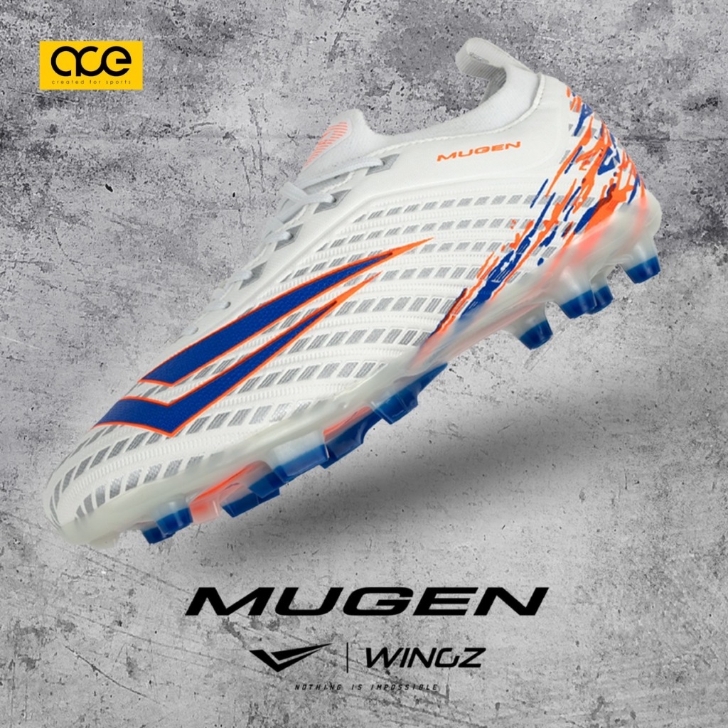 ใหม่ล่าสุด! รองเท้าสตั๊ดหุ้มข้อ Wingz Mugen น้ำหนักเบา สีขาว ไซส์35-45 | Shopee Thailand