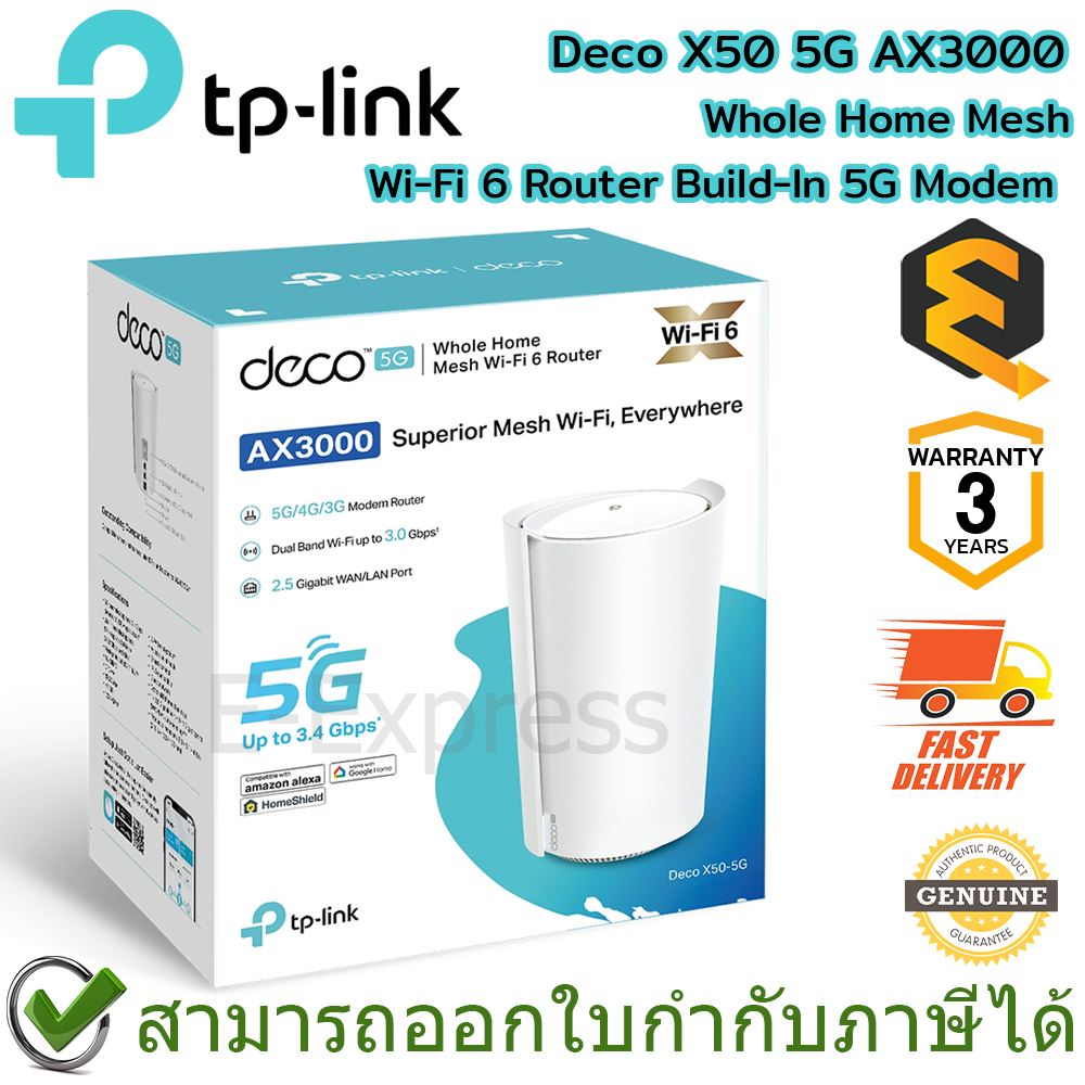 TP-Link Deco X50 5G AX3000 Whole Home Mesh Wi-Fi 6 Router, Build-In 5G ...