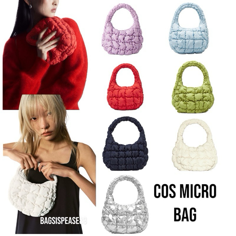 [ พร้อมส่ง ️] กระเป๋า Cos quilted micro bag สีGreen🇩🇪,สีแดง🇺🇸,silver 🇹🇭 ...