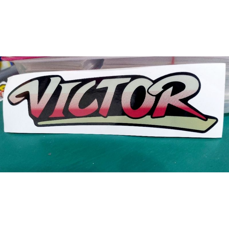 stickerสะท้อนแสง VIcTOR 16cm | Shopee Thailand