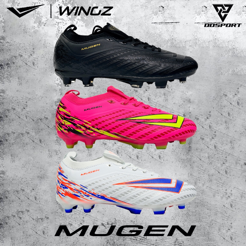 Wingz MUGEN รองเท้าสตั๊ด มูเก็น รุ่น รองท็อป หนังสังเคราะห์ ขนาด 35 - 45 | Shopee Thailand