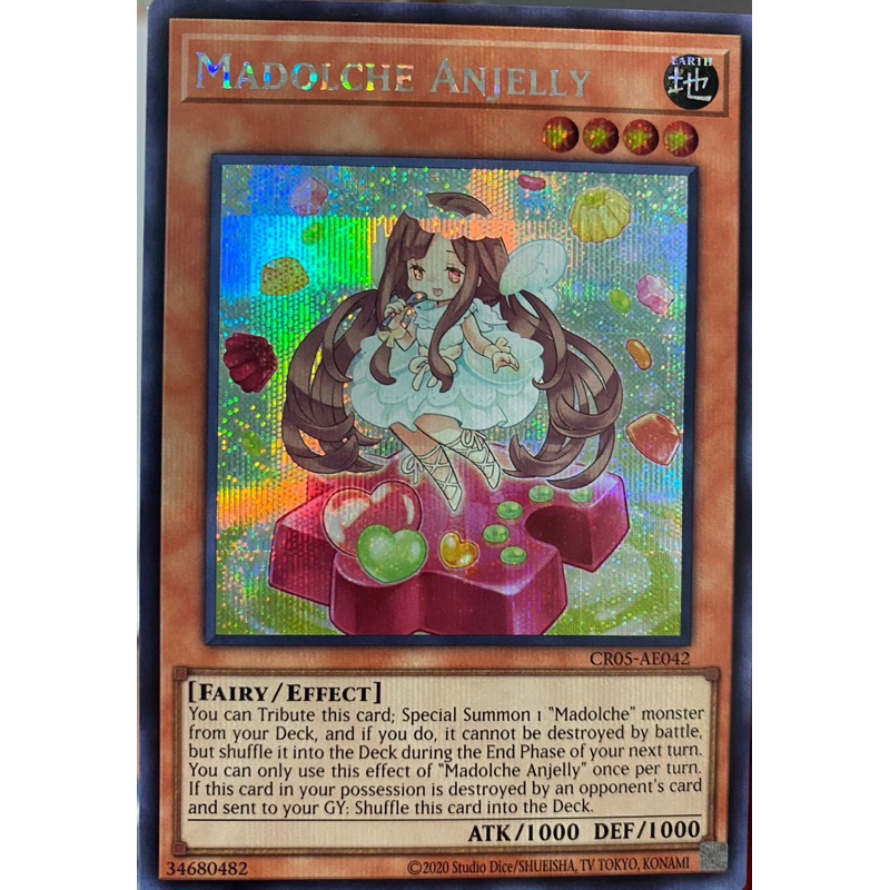 Yugioh Asia-Eng [CR05-AE042] Madolche Anjelly (Secret Rare) การ์ดยูกิ ...