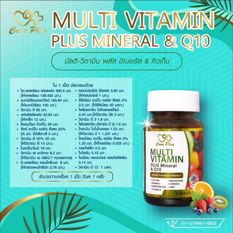 Multi Vitamin plus Q10 | Shopee Thailand