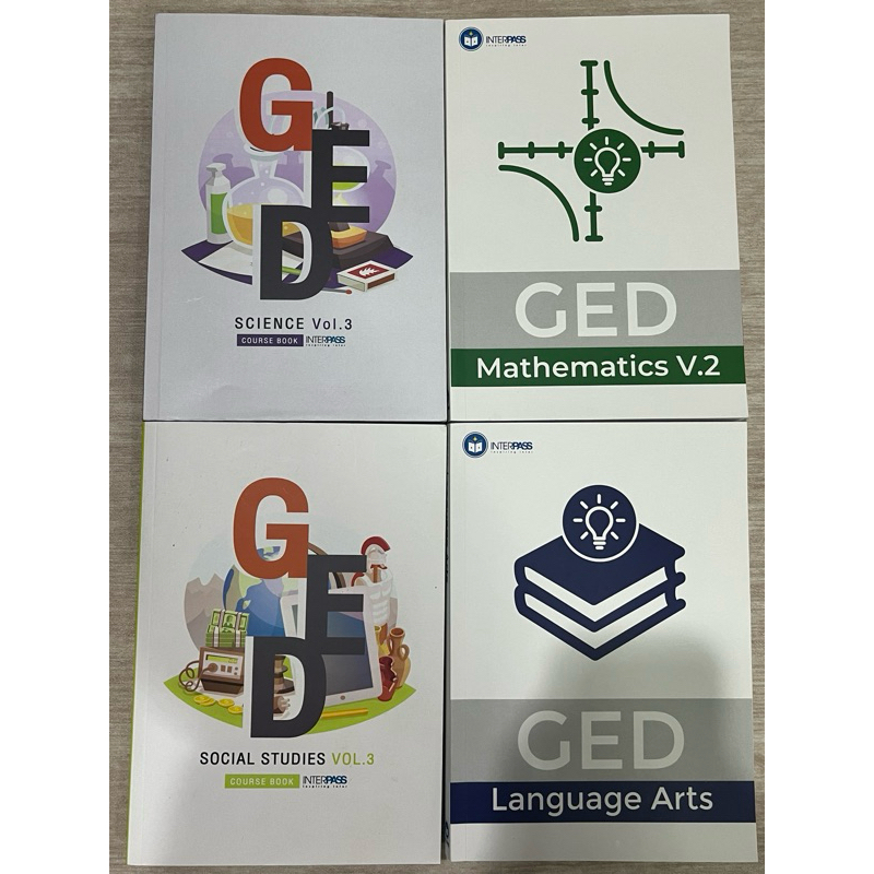 คอร์สเรียน+หนังสือ GED วิชา math/sci/social studies/rla | Shopee Thailand