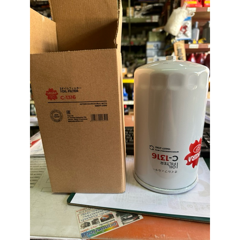 กรองเครื่อง JO8C,MEGA344 VICTOR ยี่ห้อ SAKURA C1316,C-1316,15607-2190 ...