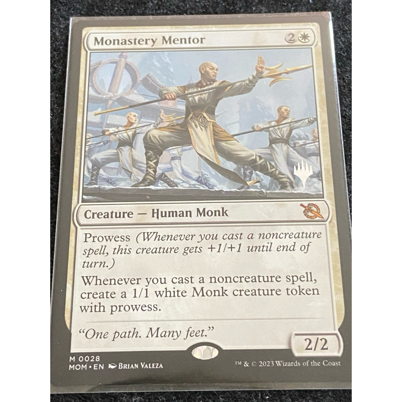 [MTG][MOM] Promo Pack: Monastery Mentor (Promo Pack) การ์ดแท้ Magic The Gathering | Shopee Thailand