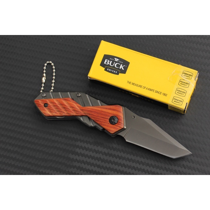 มีดเดินป่า BUCK รุ่น X59 ด้ามไม้ OEM ยาว 6 นิ้ว | Shopee Thailand