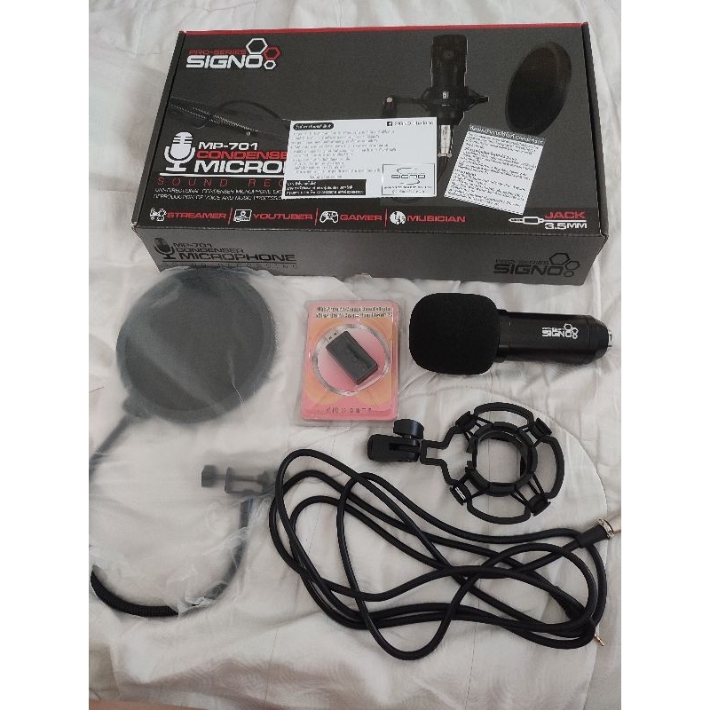 Signo MP-701 (Pro-Series) Microphone Condensor ไมค์คอนเดนเซอร์ | Shopee ...
