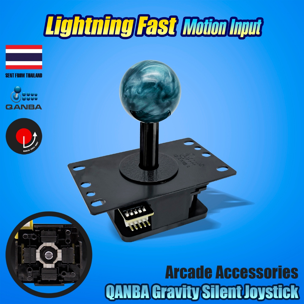 Arcade Lever: Qanba Gravity Silent Joystick | คันโยกแบบเงียบ Qanba Gravity รุ่น JOV8S สำหรับ ...