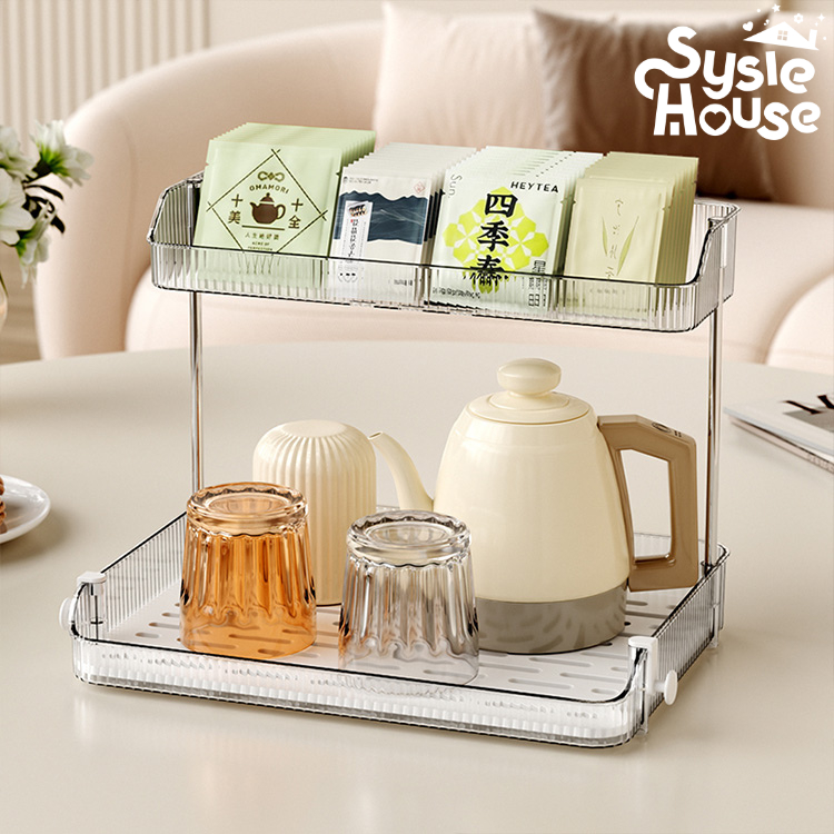 Sysie House ชั้นวางของ ที่วางแก้ว ที่เก็บเครื่องสำอาง และชั้นวางอเนก ...