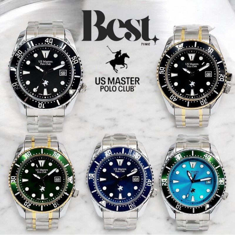 นาฬิกาข้อมือ US MASTER POLO CLUB USM-230712 ประกันศูนย์ไทย 1 ปี พร้อม ...