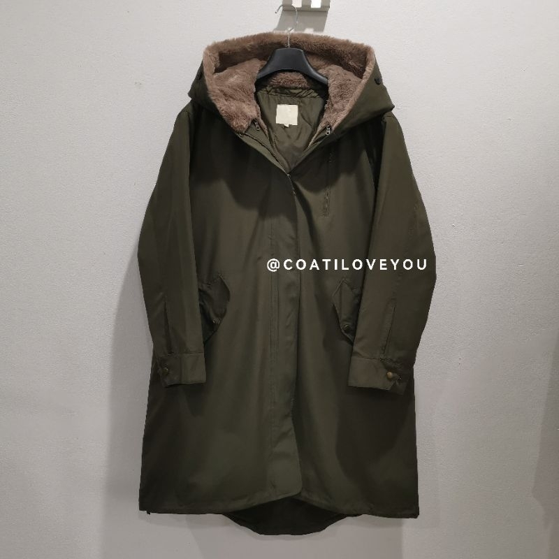 **พร้อมส่งจากไทย** Earth music&ecology 2 way Parka Jacket | Shopee Thailand