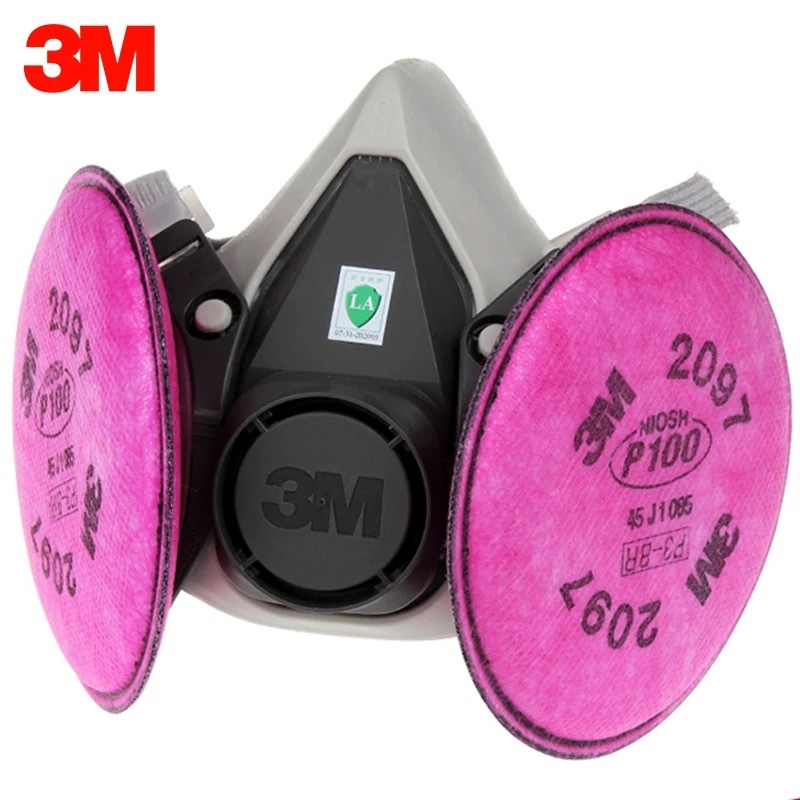 3M 6200+2097 การกรอง，การเชื่อม，หน้ากากเคมีกันฝุ่น หน้ากากกันก๊าซพิษ ที่ ...