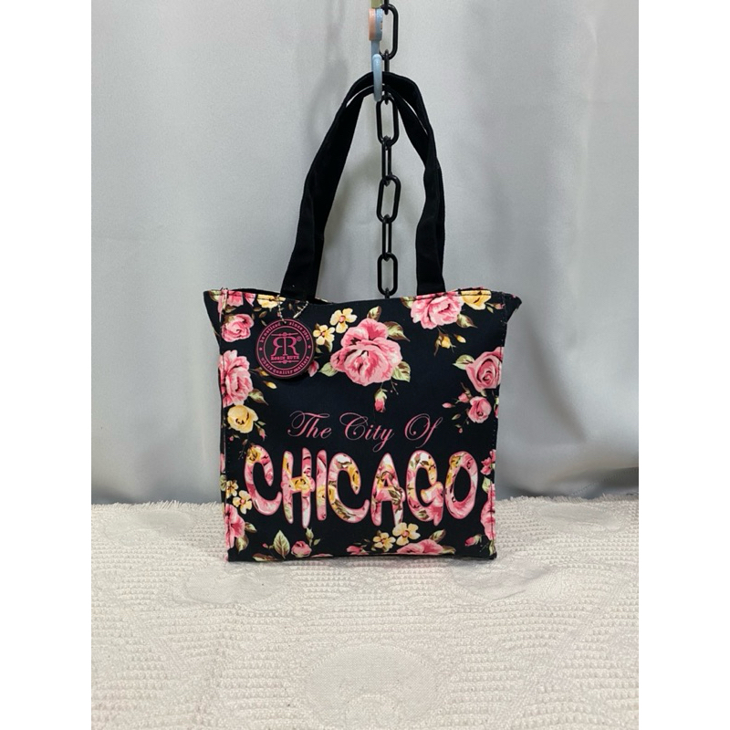 Robin Ruth กระเป๋าถือ/ครอสบอดี้ผ้าลายดอกไม้ชมพู Chicago | Shopee Thailand