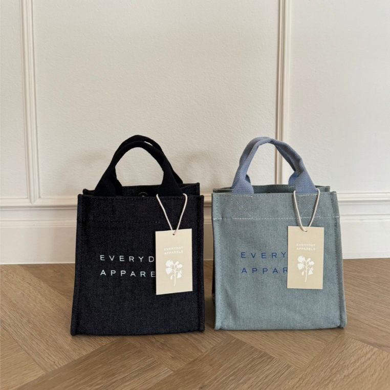 EVERYDAY APPARELS mini tote denim กระเป๋าขนาด mini ผ้าเดนิม | Shopee ...