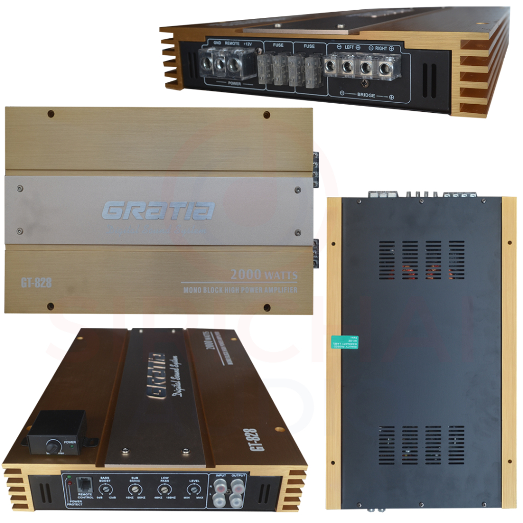 แอมป์รถยนต์ GRATIA GT-828 ของแท้ 2ชาแนล Class AB | Shopee Thailand