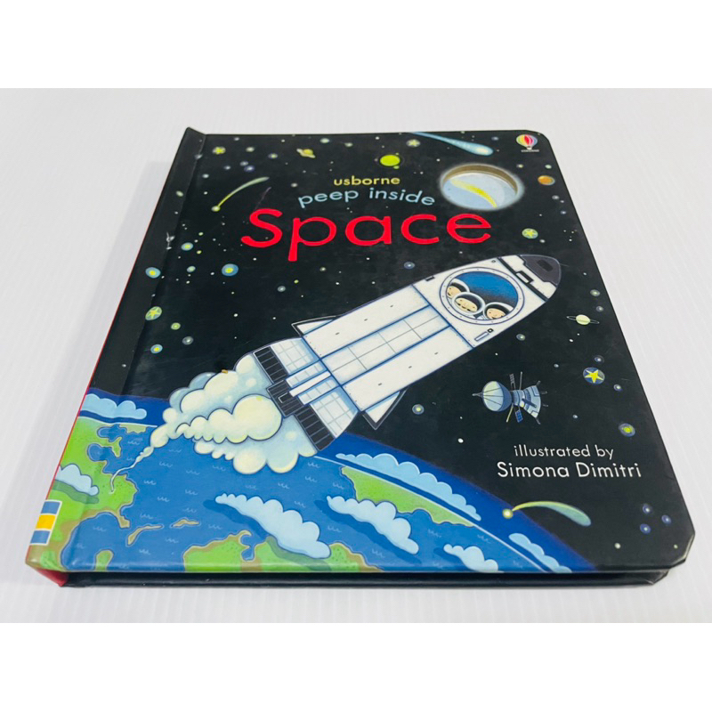 มือสอง Boardbook Usborne Peep inside Space 160 บาท | Shopee Thailand