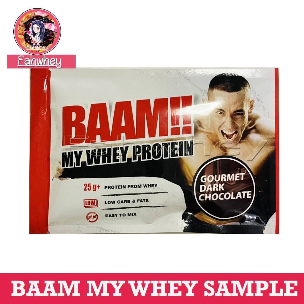 🔥BAAM MY WHEY PROTEIN SAMPLE เวย์โปรตีนแบบซองขนาดทดลอง🔥(exp.05/26 ...