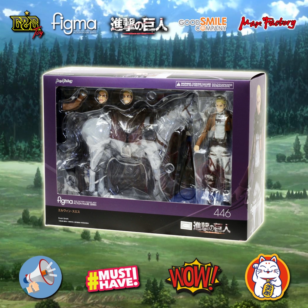 Figma 446 Erwin Smith จากเรื่อง Attack on titan / Shingeki no Kyojin / ผ่าพิภพไททัน | Shopee ...