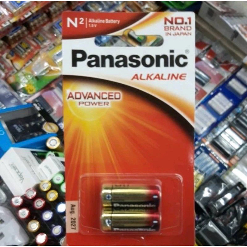 ถ่านขนาด size-N/SUM5/LR1 alkaline 1.5V แพค2ก้อน(Panasonic,Vinnic ...